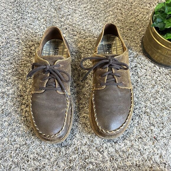 Born | Shoes | Born Thyra Rust Brown Suede Leather Lace Up Moccasin ...
